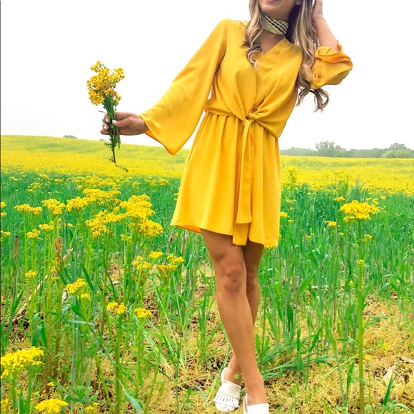 Topshop | Dresses | Yellow Mini Dress | Poshmark